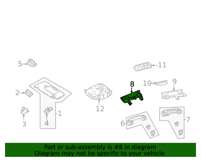 257-815-05-00 - Grip Handle Front Bracket 2019-2020 Mercedes-Benz ...
