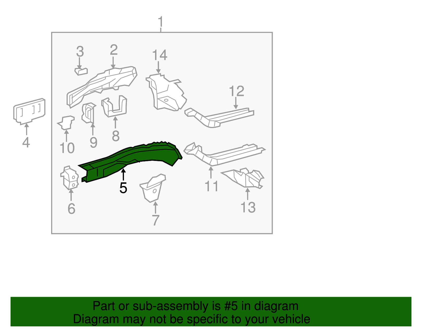 Genuine Toyota Inner Rail part# 57111-06021 for 2011-2020 Toyota ...