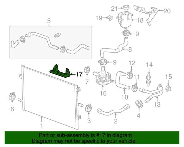 84047308 GM Generator Control Module Coolant Pump Bracket | GM Parts Store