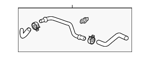 2016-2019 Chevrolet Malibu Radiator Outlet Hose 84021222 ...