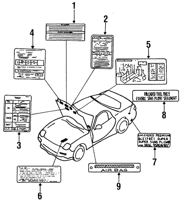 1992-1995 Mazda Label KA78-57-K91 | Florida Mazda Parts