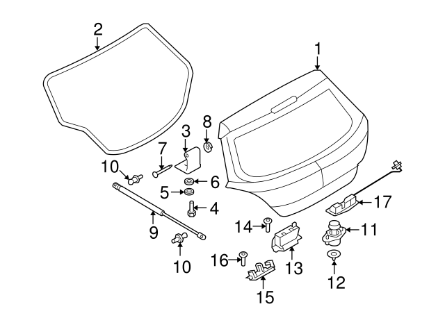 2008-2024 GM Liftgate Adjust Bumper Pad 13233501 | GM Parts Center