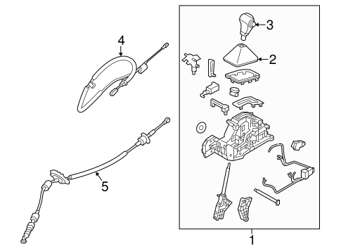Gear Shift Control for 2013 Kia Rio | Kia.Parts Store