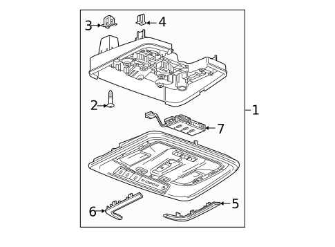 Overhead Console for 2020 GMC Sierra 1500 | GM Parts Center