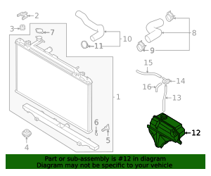 2019 Mazda CX-5 Reservoir Assembly SH01-15-351 | RealMazdaParts.com