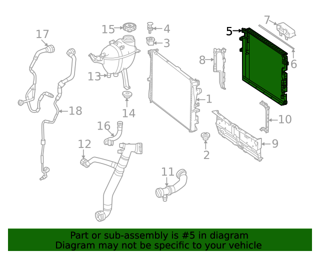 099-505-17-00 - Radiator Support Panel 2020-2024 Mercedes-Benz ...
