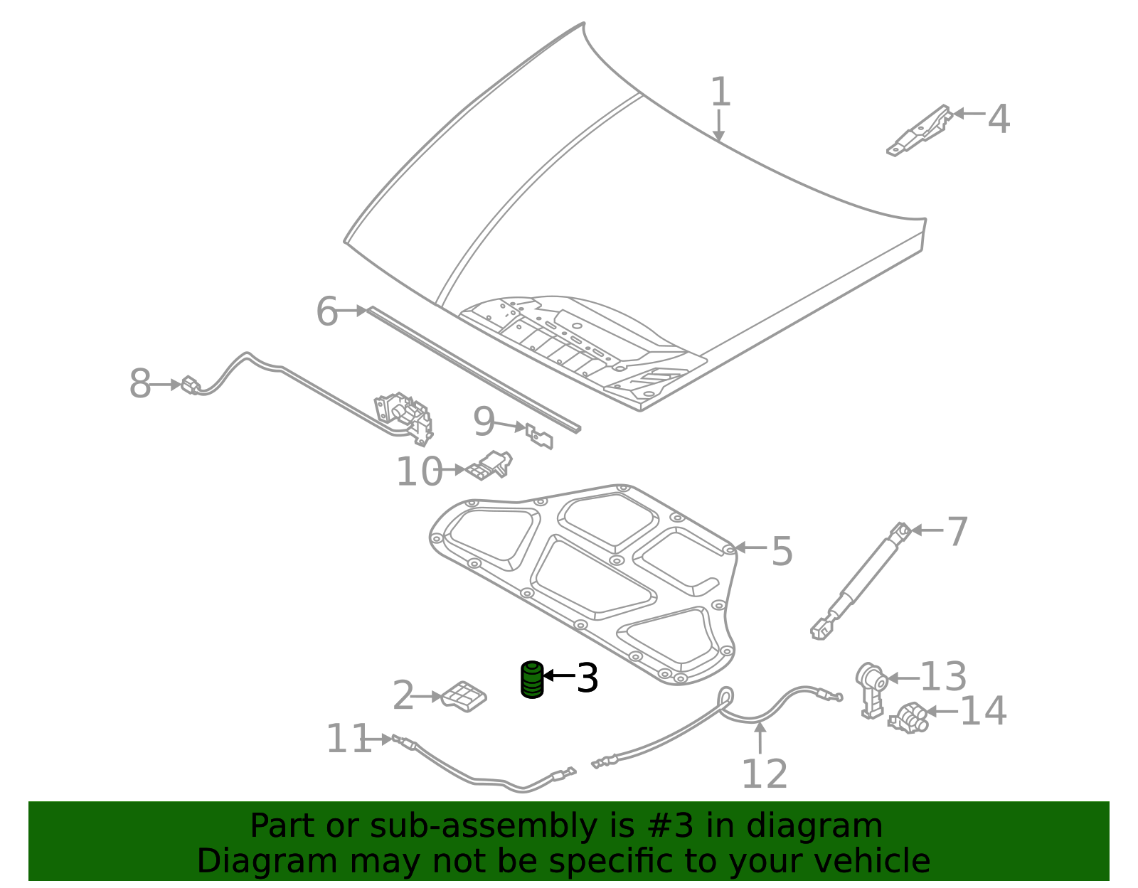 2017-2024 Hyundai Overslam Bumper 17375-16034-B | Hyundai Wholesale Direct