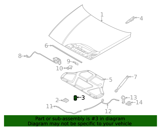 2017-2024 Hyundai Overslam Bumper 17375-16034-B | OEM Parts Online