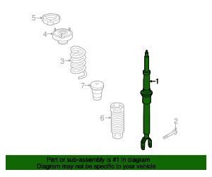 2006-2011 Mercedes-Benz Shock Absorber 219-323-15-00 | AutoNation Parts