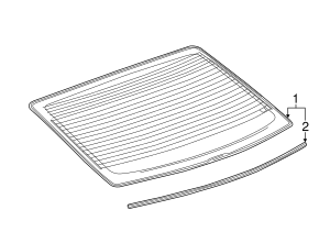 2013-2016 Chevrolet Rear Window 23467667 | NewGMParts.com