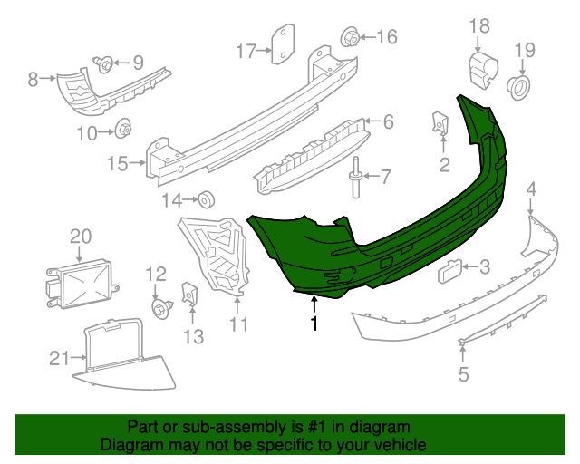 51127338789 - 2015-2018 BMW X4 Bumper Cover (51-12-7-338-789) | BMW of ...