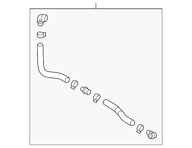 Genuine Lower Hose for 2016-2019 Hyundai Sonata | Part# 25415-E6000 ...
