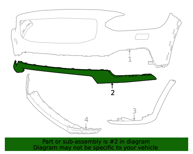 Genuine Lower Cover for 2021-2023 Volvo V90 Cross Country | Part ...