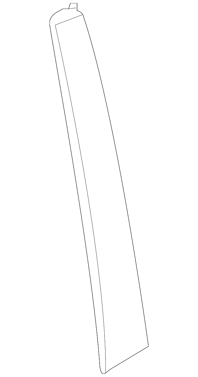 2016-2021 Honda Garnish Assembly, R Rear Door Sash 72930-TG7-A01 ...