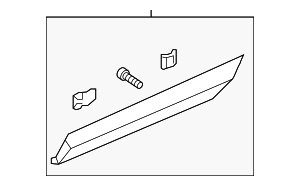 75333-T6Z-A02 - Lower Molding 2017-2025 Honda Ridgeline | Honda Parts ...