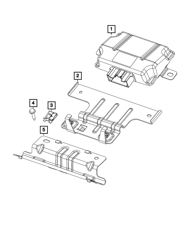 Genuine OEM Module Bracket Part# 56029756AB Fits 2015-2023 Jeep ...