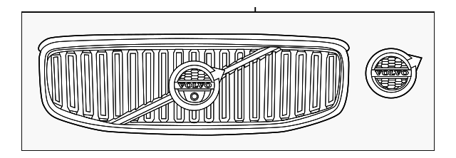 2018-2021 Volvo XC60 Upper Grille 32368149 | TascaParts.com