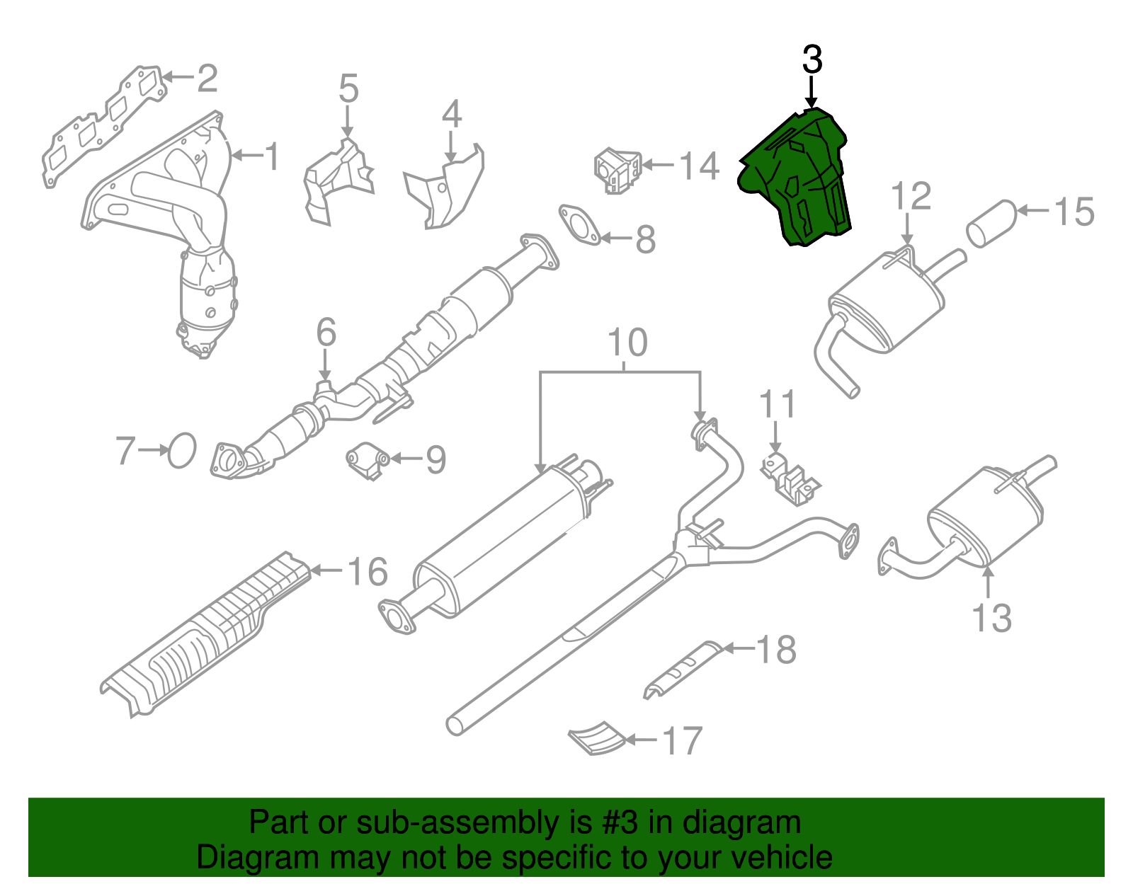16590-3TA1A - Manifold Cover 2013-2020 Nissan | Nissan Parts ...