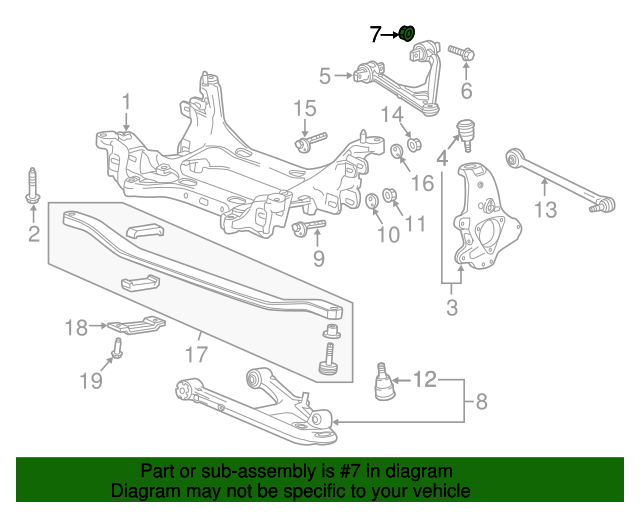 2014-2019 Chevrolet Corvette Upper Control Arm Washer 11546999 ...