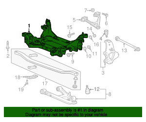 2014-2019 Chevrolet Corvette Rear Suspension Cradle 23217711 GM ...
