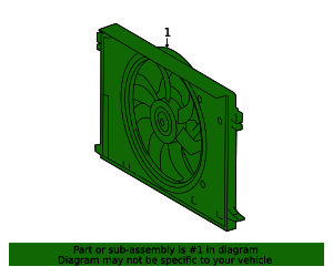 2019-2024 Toyota Fan Assembly 16360-F0060 | Toyota Parts Center
