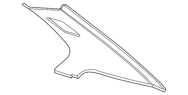 51438226594 - 1999-2005 BMW Upper Quarter Trim (51-43-8-226-594) | BMW ...