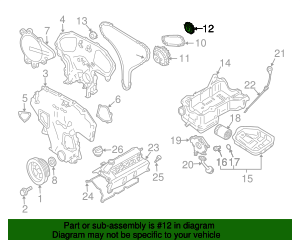 2002-2021 Nissan Camshaft Gear 13024-7Y000 | Melloy Nissan Parts
