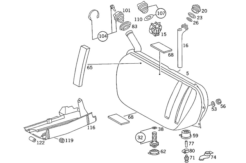123-471-02-30 - Tank Filler Cap 1954-1993 Mercedes-Benz | Mercedes-Benz ...