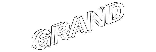 2017-2021 Jeep Grand Cherokee Door Emblem 68336333AB | TascaParts.com