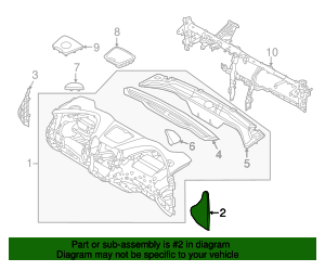 2013-2019 Hyundai Side Cover 84767-2W000-NBC | QuirkParts