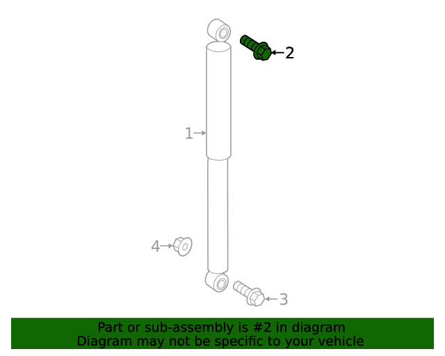 910105-014004 - Shock Upper Bolt 2010-2022 Mercedes-Benz | Mercedes ...