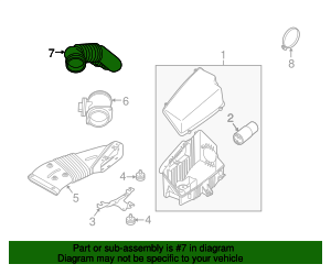 30680447 - Engine Air Intake Hose 2004-2007 Volvo S60 | AutoNationParts.com