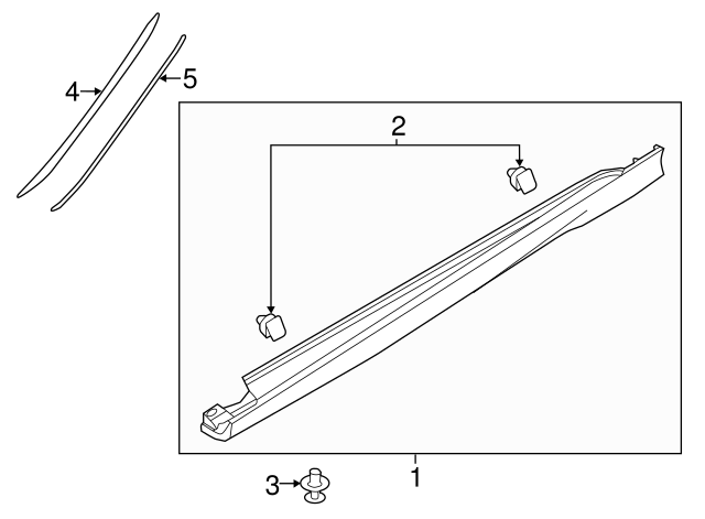 BM5Z-5803179-A - Windshield Molding Retainer Strip 2012-2018 Ford Focus ...