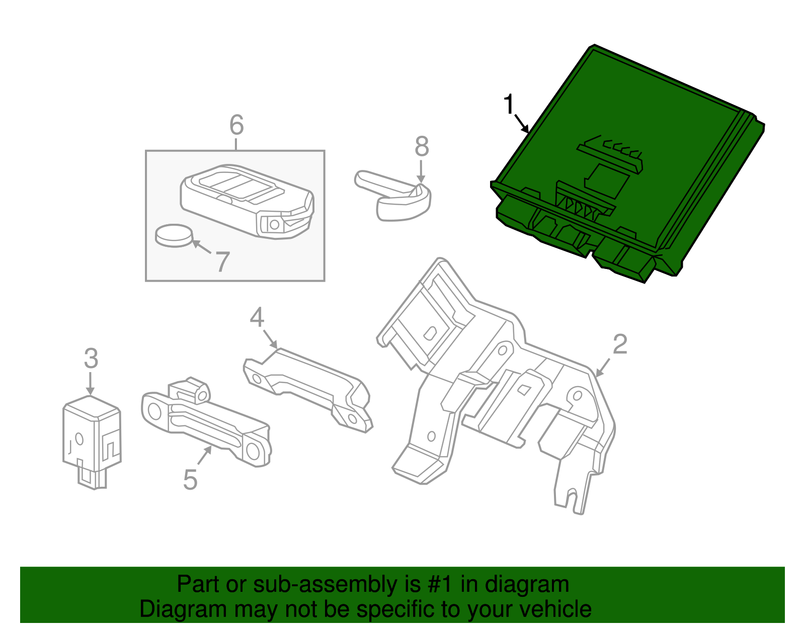 2017-2018 Honda HR-V Control Module 38329-T7D-A01 | OEM Parts Online