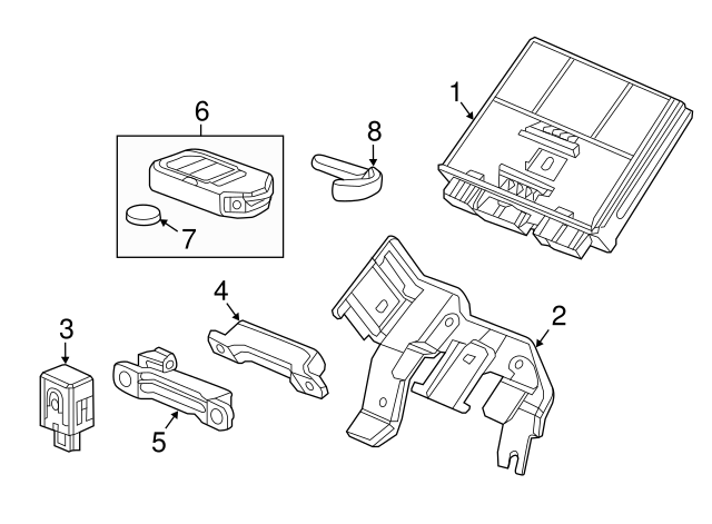 38329-T7D-A11 - Keyless Entry Module 2017-2018 Honda HR-V ...