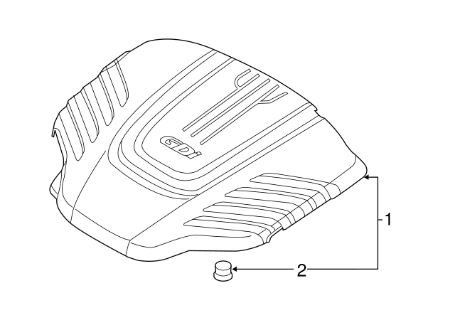 2015-2018 Kia Engine Cover 29240-3CFE0 | OEM Parts Online