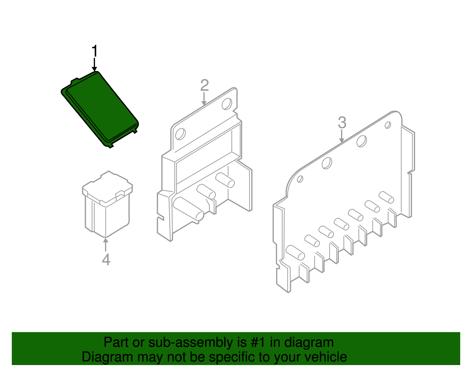 2017-2024 Ford | Fuse Box Cover | BK2Z-14A003-F | Walls' Ford Parts