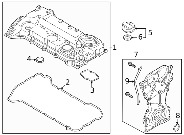 21321-2S000 - Timing Cover Oil Seal 2021-2024 Kia | Kia.Parts Store