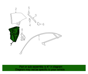 207-670-17-03-64 - Window Regulator 2010-2017 Mercedes-Benz | Mercedes ...