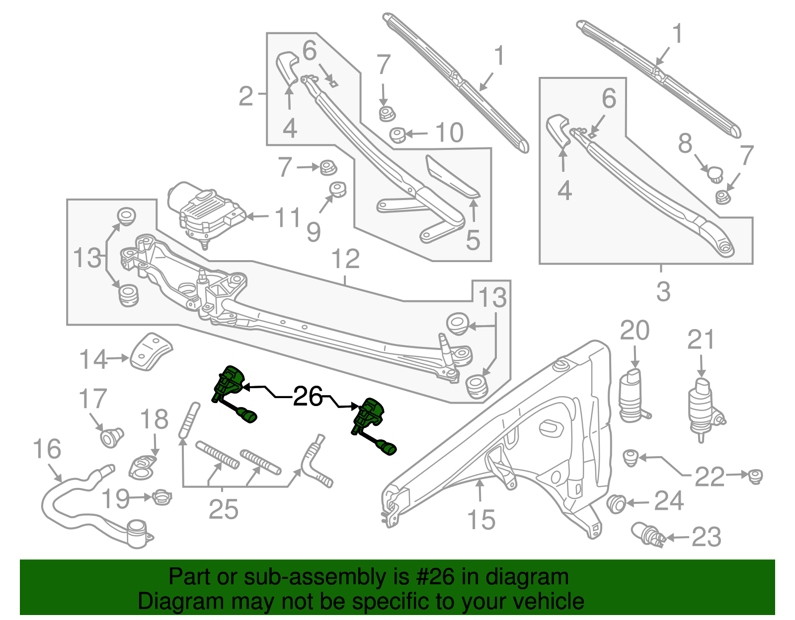 2003-2010 Porsche Cayenne Washer Nozzle 955-628-077-03 | Sunset Porsche ...