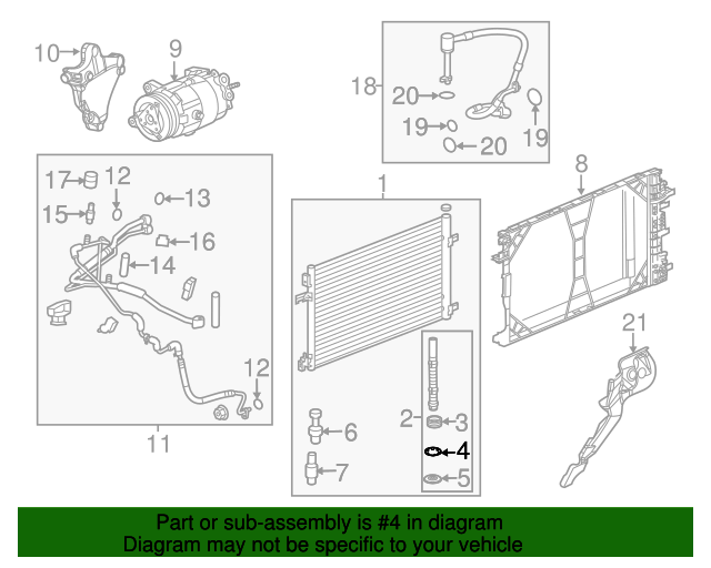 Genuine Dehydrator Lock Ring for 2010-2011 Saab 9-5 | Part# 93188650 ...