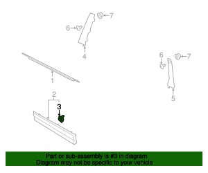 W716351-S300 - Wheel Opening Molding Retainer Screw - 2013-2023 Ford ...