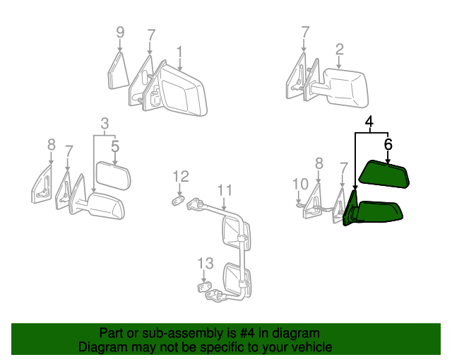 15757375 - OEM GM MIRROR GMPartsCenter.net | GM Parts Center