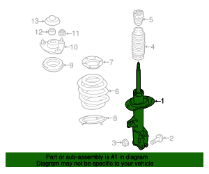 54660-D9110 - Strut 2017-2022 Kia Sportage | Kia.Parts Store