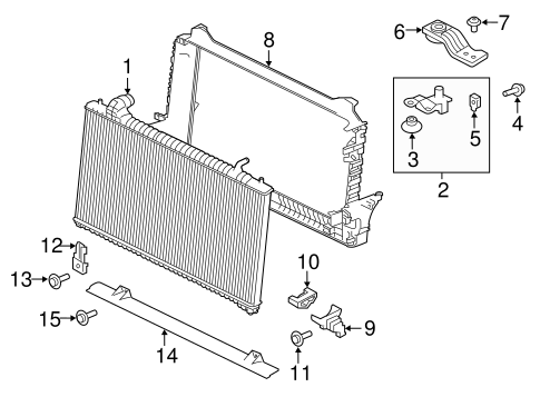 Radiator & Components for 2017 Jaguar XE | JaguarParts.com