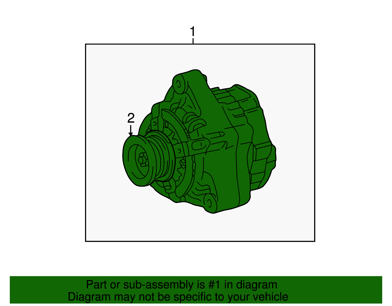 2003-2007 Toyota Alternator 27060-0F040-84 | Toyota Parts Center