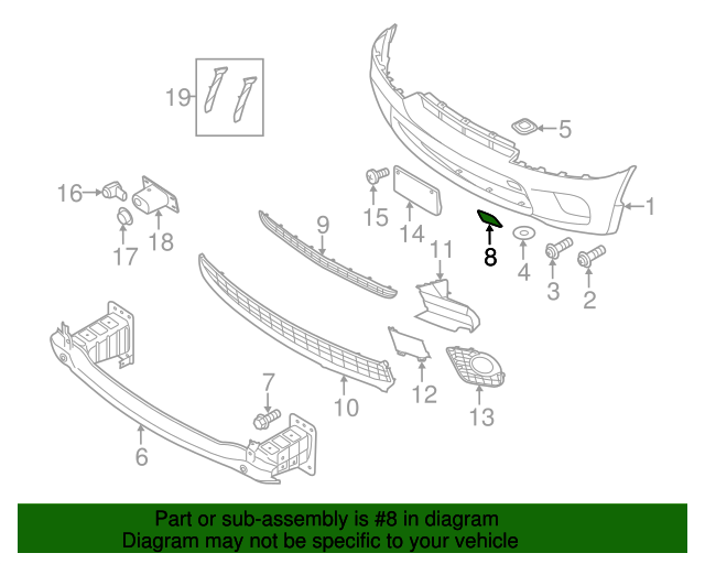 51-11-8-050-697 - Tow Eye Cap 2011-2013 BMW X5 | AutoNationParts.com