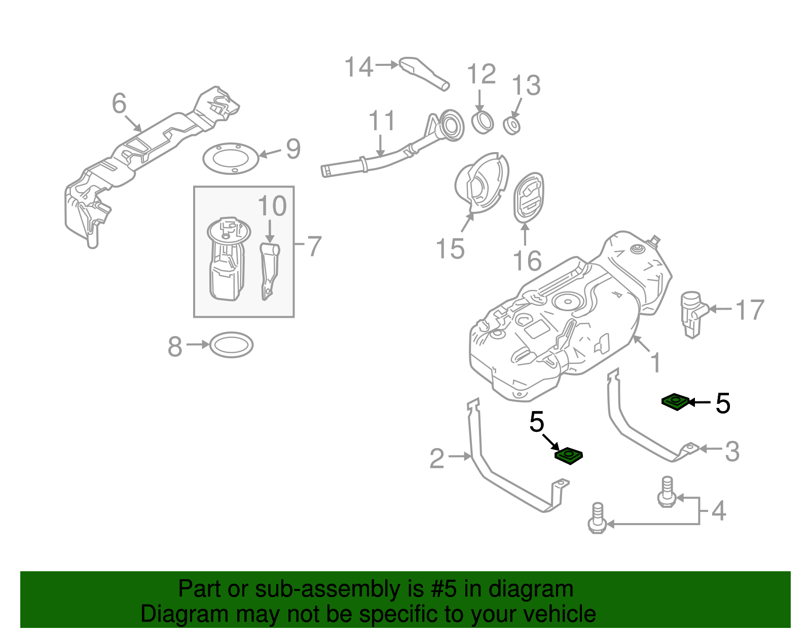 Genuine OEM Ford Part - Front Shield U-Nut W717634-S439 | Genuine OEM ...