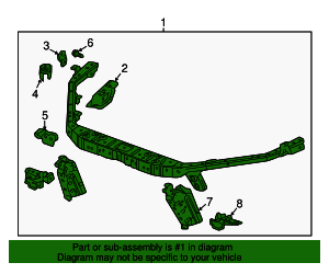 2016-2024 Chevrolet Camaro Front Compartment Front Panel 84169875 GM ...