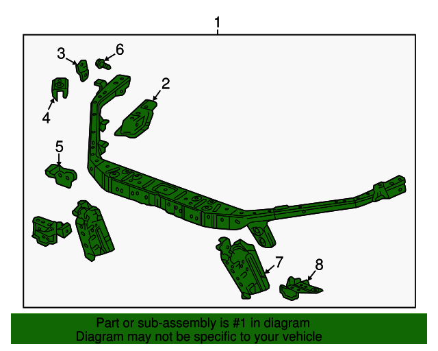 2016-2024 Chevrolet Camaro Front Compartment Front Panel 84169875 GM ...